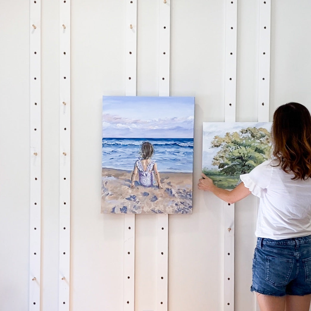 How to build an artist's peg wall easel for painting – Elizabeth Alice ...